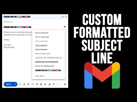 How to Apply Custom Formatting to the Subject Line in Gmail Emails