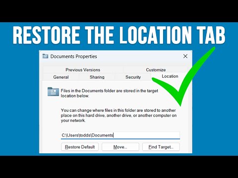 How to Fix the Missing Location Tab for Your Folder Properties - Online ...