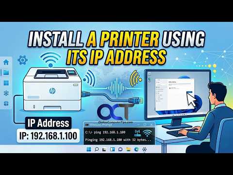 How to Connect to a Printer Using its IP Address - Online Computer Tips