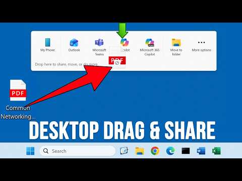 How to Use the Windows 11 Desktop Drag and Drop Tray - Online Computer Tips
