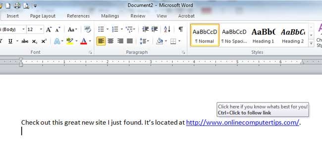 Customize Your Hyperlink Hover Over Information In Office Software ...