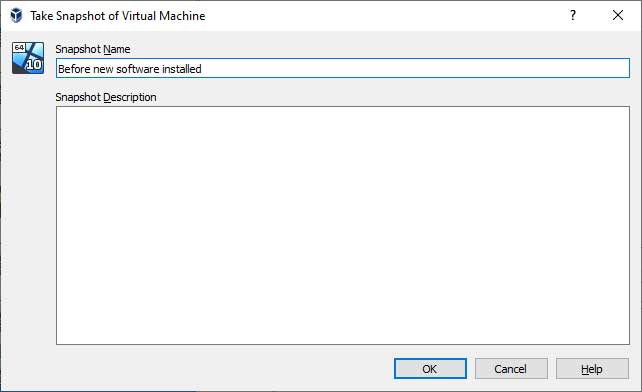 How to Create and Restore a VirtualBox VM Snapshot
