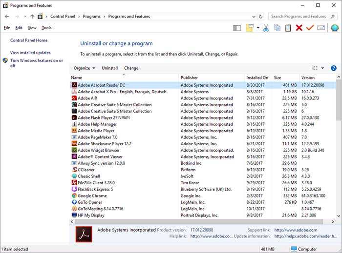 Uninstalling Windows Software - Online Computer Tips