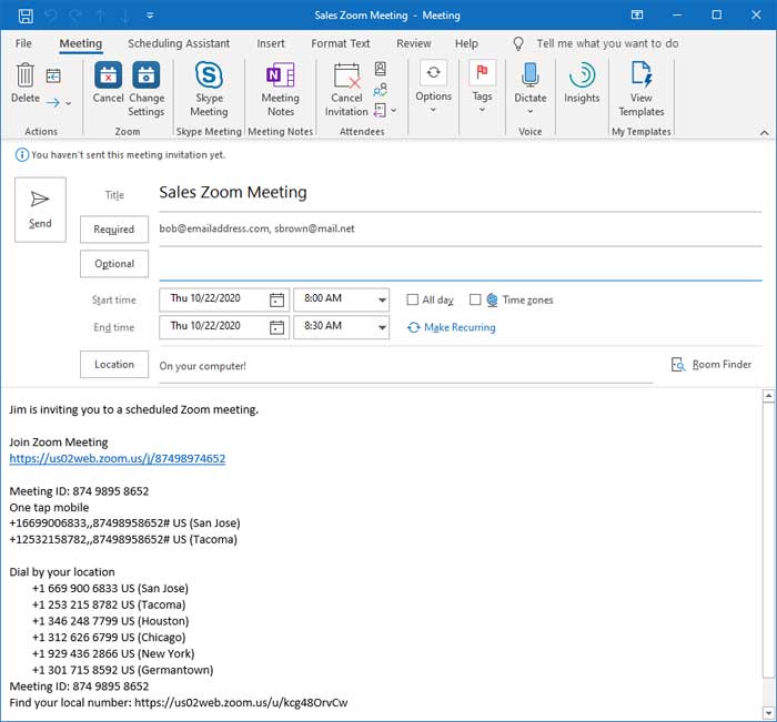 How To Schedule A Zoom Meeting From Your Microsoft Outlook Calendar