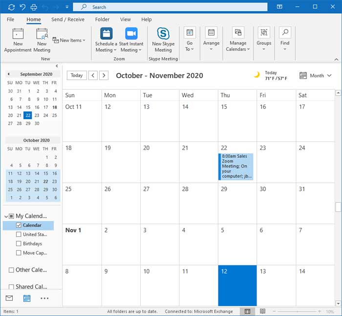 How To Schedule A Zoom Meeting From Your Microsoft Outlook Calendar