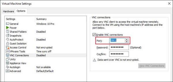 Remotely Control a VMware Workstation Virtual Machine Using VNC