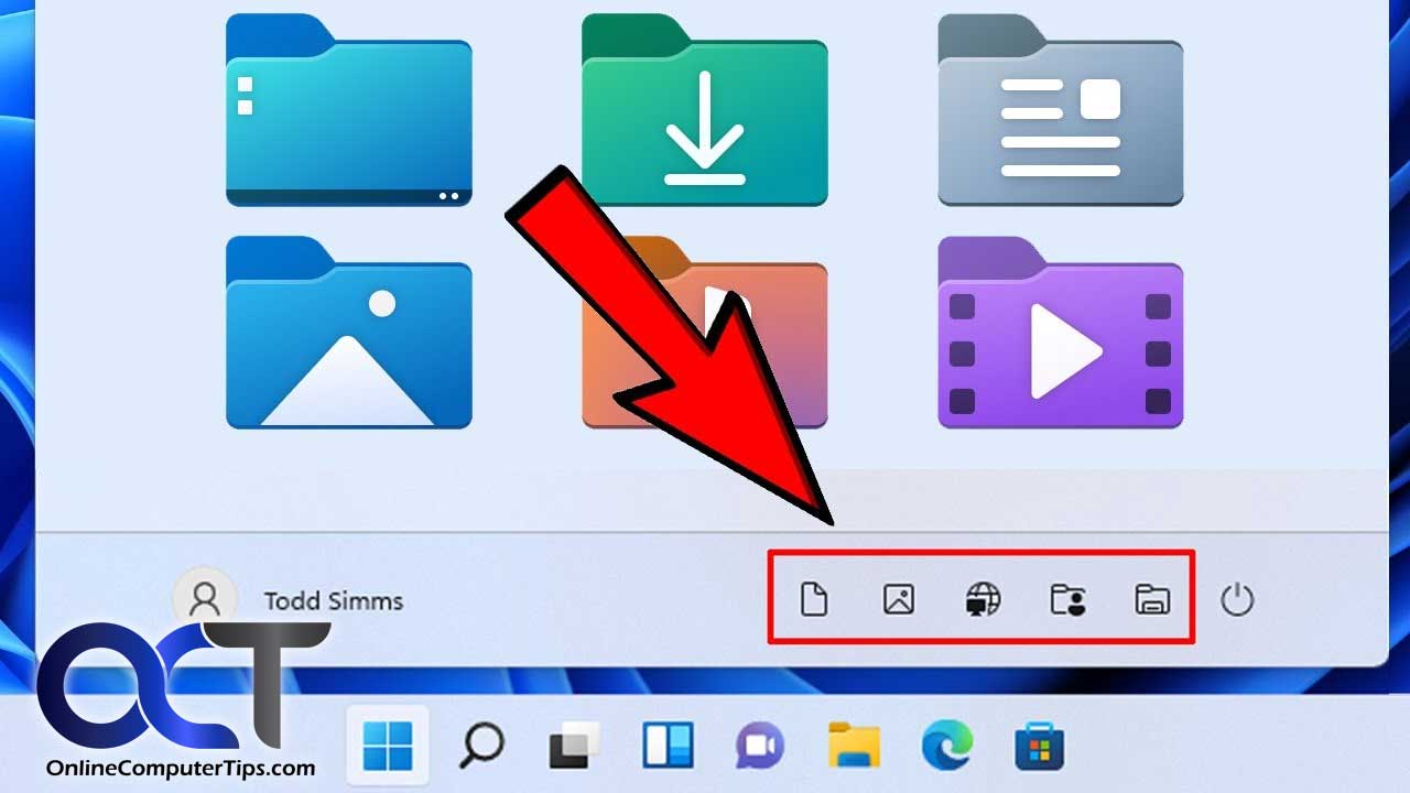 Add Commonly Accessed User Folders to the Windows 11 Start Menu