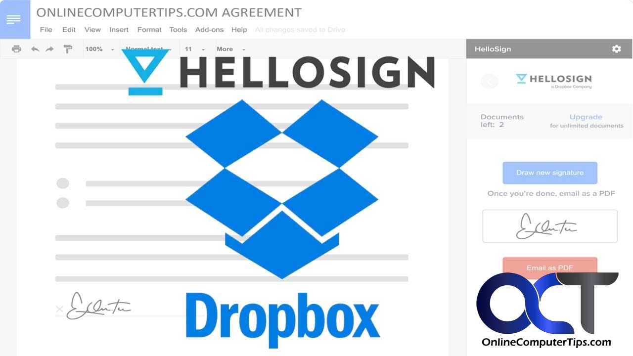 Send Documents for Signatures Using Dropbox Sign eSignatures