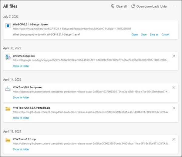 Change Your Microsoft Edge File Download Options