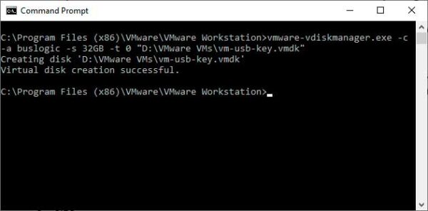 Create a Virtual USB Drive in VMware Workstation
