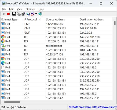View Your Computer's Network Traffic with the Free Network Traffic View App