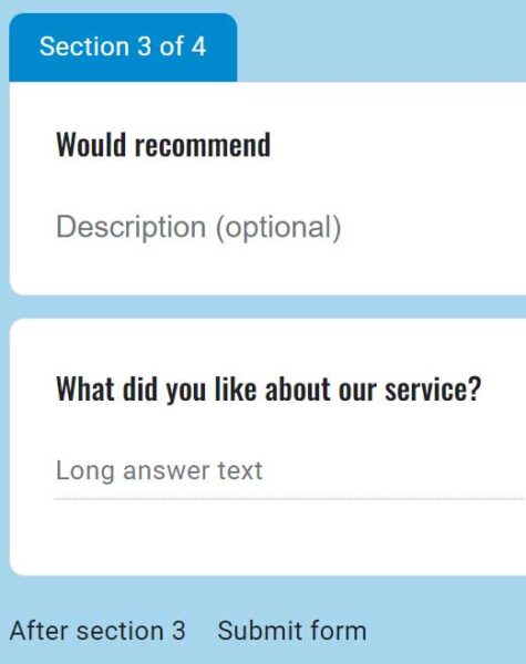 How to Configure Go to Section Based on Answer Questions in Google Forms