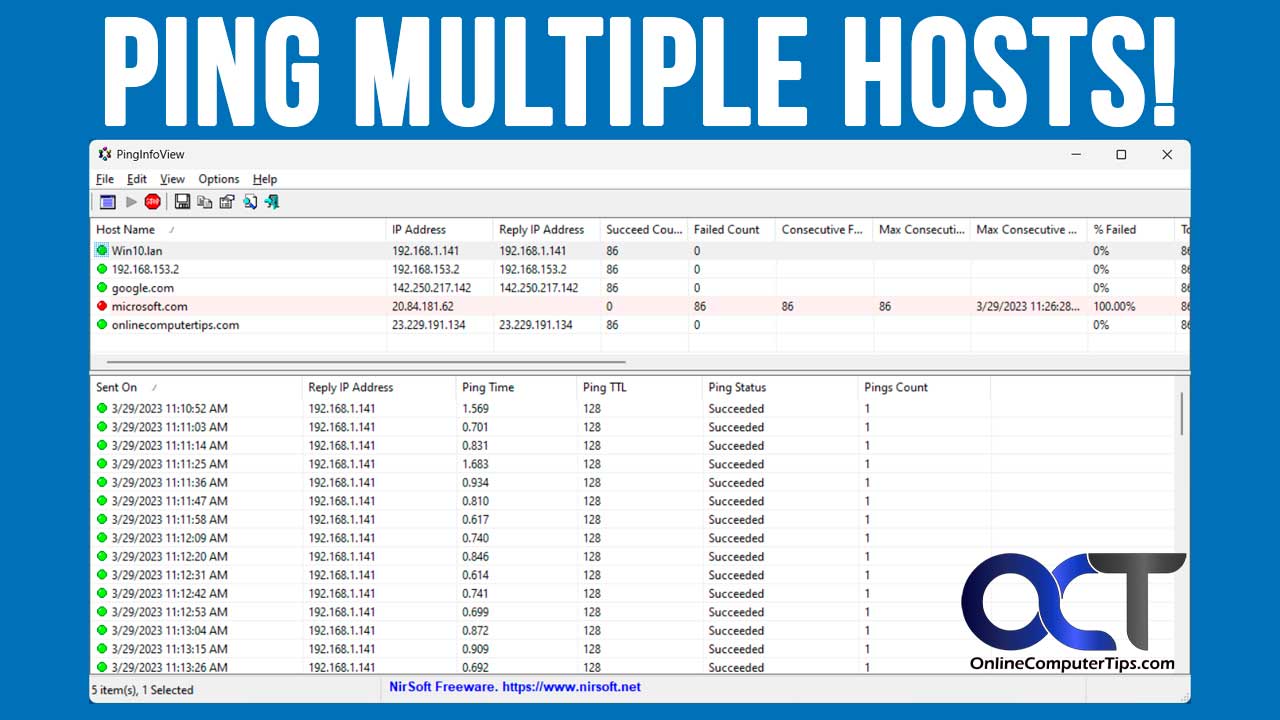 How to Ping and Monitor Multiple Network Hosts at the Same Time ...