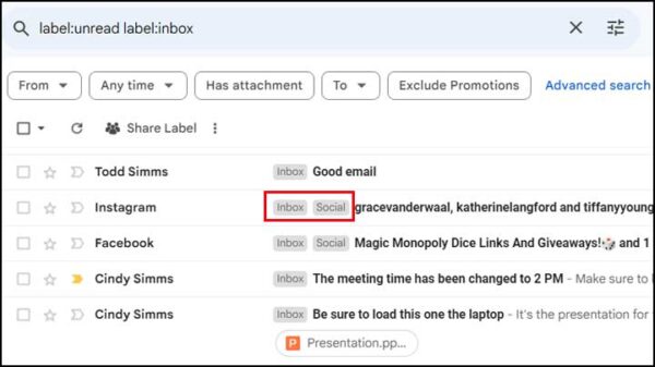 How to Display Only the Unread Email in Your Primary Inbox Category in ...