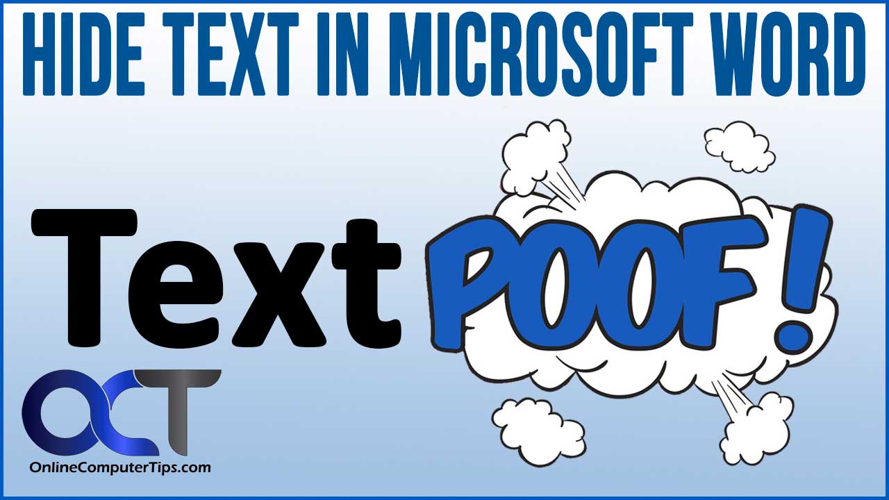 How to Hide and Unhide Text and Images in Microsoft Word - Online ...