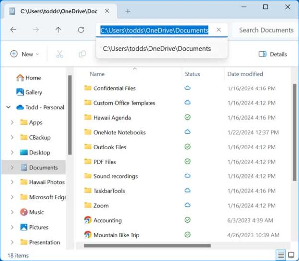 Change Your Windows Folder Locations Back to Their Defaults from Microsoft OneDrive