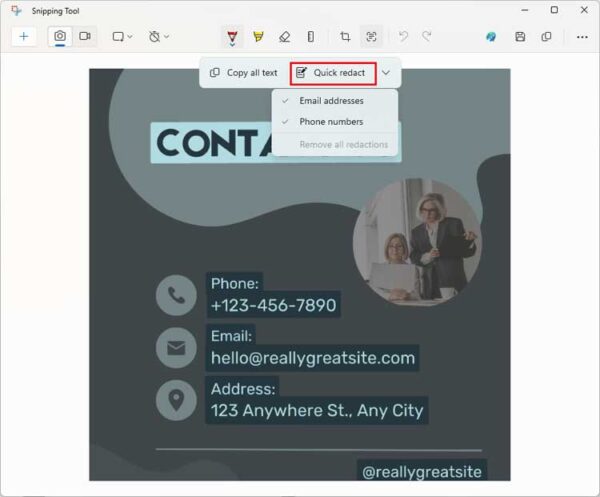 Copy Text from an Image Using the Windows Snipping Tool OCR Feature