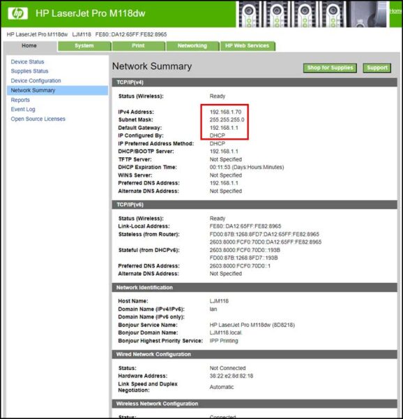 How to Configure Your HP Printer to Use a Static IP Address - Online ...