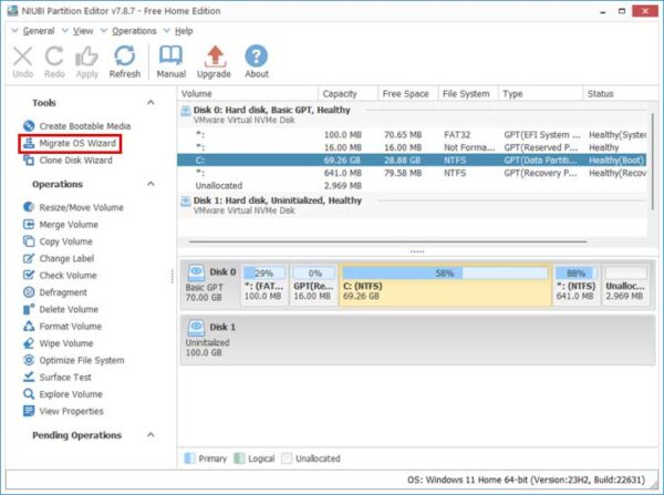 How to Clone Your OS Hard Drive Using the Free NIUBI Partition Editor