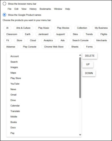 Add a Menu Toolbar to Google Chrome or Microsoft Edge - Online Computer ...