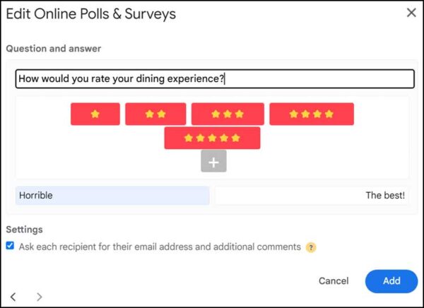 How to Add Polls or Surveys to Gmail Emails for Free - Online Computer Tips