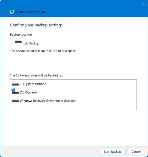 How to Create and Restore a PC System Image in Windows 11 - Online Computer Tips