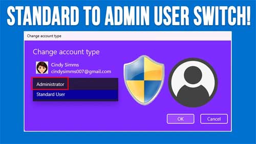 Switch a Standard Windows Account to an Admin Account Without Being a ...