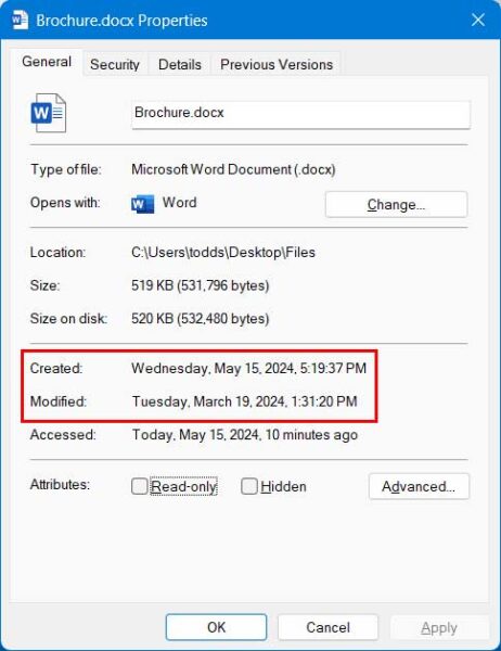 How to Change File and Folder Date & Time Attributes Via the Command ...