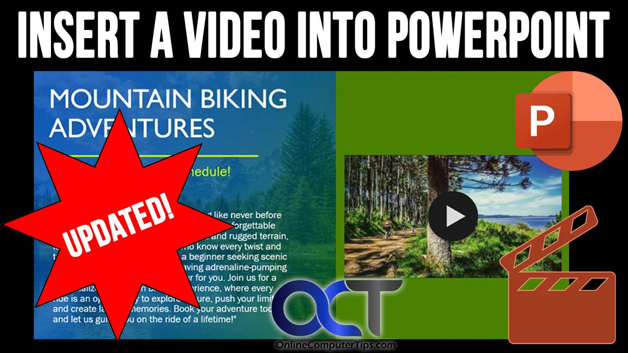 How to Insert a Video into a PowerPoint Presentation - Online Computer Tips