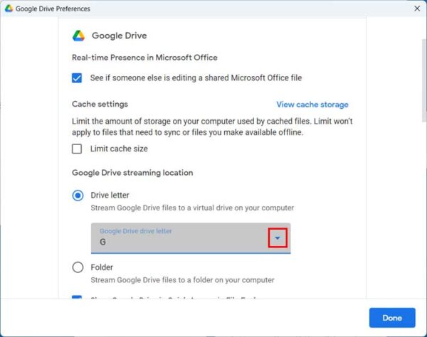 How to Change Your Google Drive Desktop Client Drive Letter or Change ...