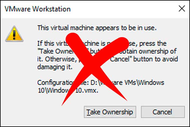 Fix the VMware Workstation The Virtual Machine Appears to Be in Use Error