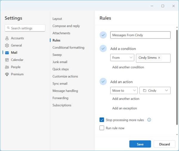 How to Configure Rules in the New Outlook for Windows Email Client