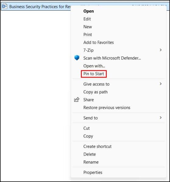 Create a Right Click Pin to Start Option to Pin Files & Folders to Your ...