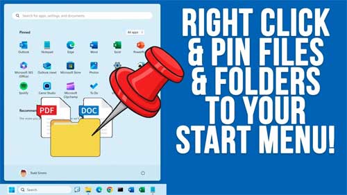 Create a Right Click Pin to Start Option to Pin Files & Folders to Your ...