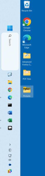 Show the Windows 11 Taskbar Vertically on the Side of Your Monitor ...