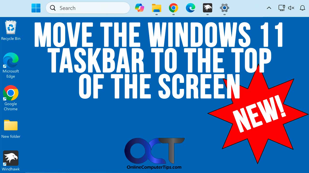 Show the Windows 11 Taskbar Vertically on the Side of Your Monitor ...