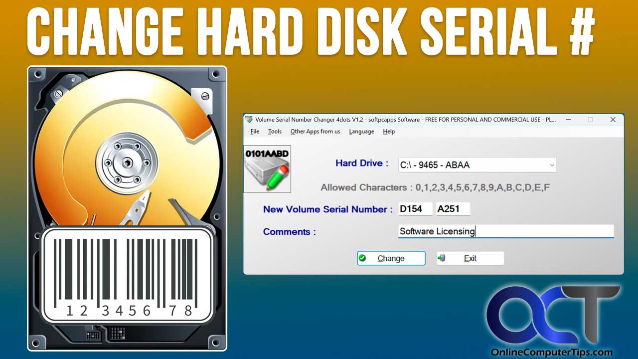 How to Change the Volume Serial Number for Your Hard Drive - Online ...