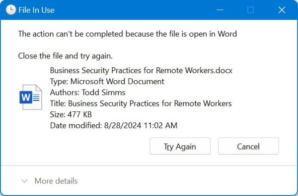 How to Find What is Holding a File Open and How to Close or Kill the ...