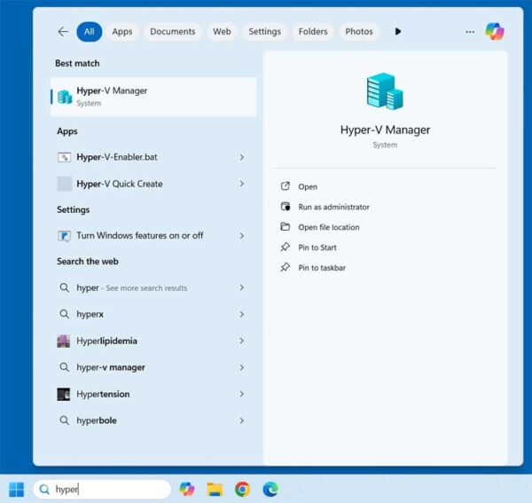 How to Configure Microsoft Hyper-V to Run on Windows 11 Home Edition ...