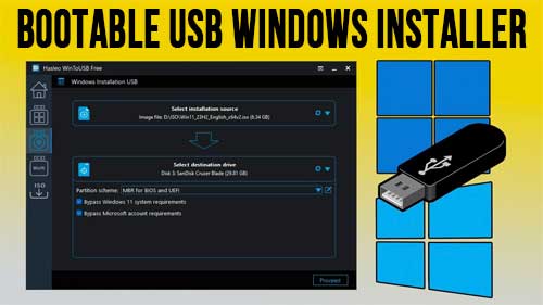 Create a Bootable Flash Drive to Install Windows with Hasleo WinToUSB