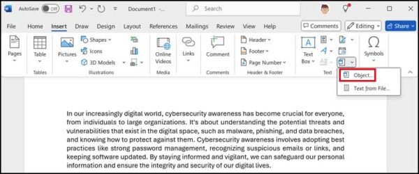 3 Ways to Insert a PDF File into a Microsoft Word Document - Online ...