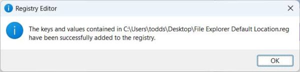 How To Set File Explorer To Open To A Custom Folder Location By Default