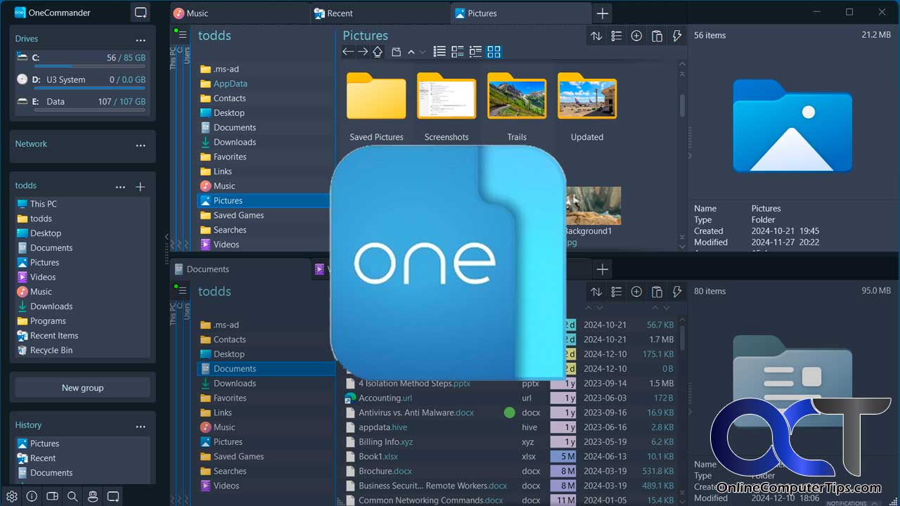 OneCommander - The Windows File Explorer Alternative - Online Computer Tips