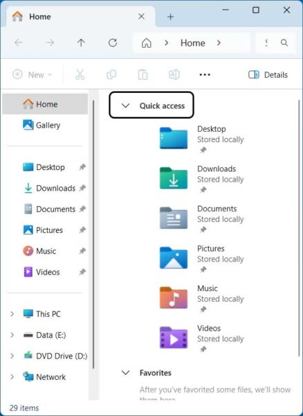 Add the Windows C Drive under This PC in the Navigation Pane of File ...