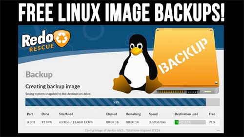 Create & Restore Linux OS System Image Backups for Free with RedoRescue - Online Computer Tips