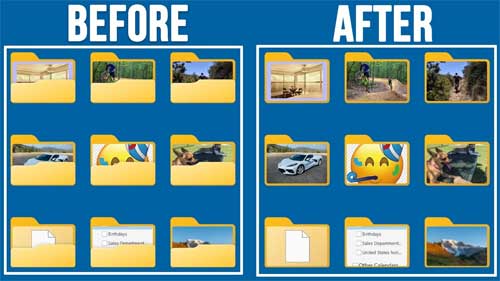 How to Make the Folder Preview View for Pictures & Files Take Up the ...