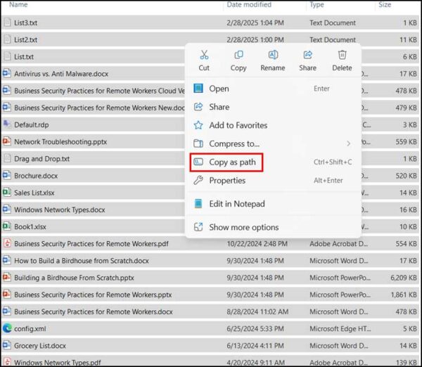 How to Print or Export Folder Contents in Windows without Using a 3rd ...