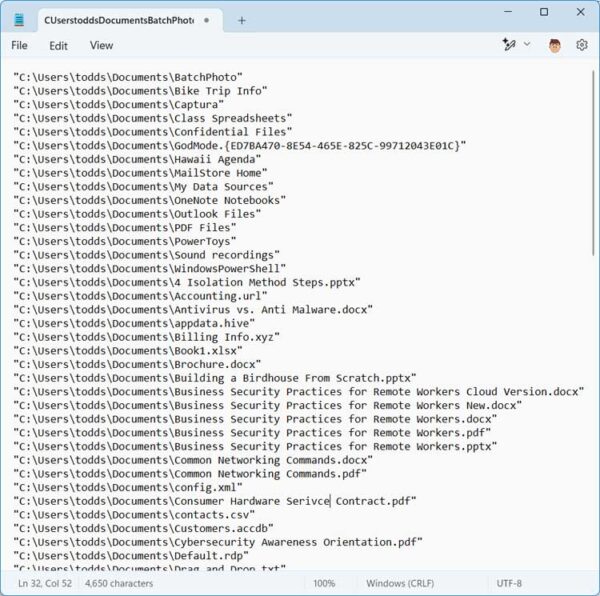 How to Print or Export Folder Contents in Windows without Using a 3rd ...
