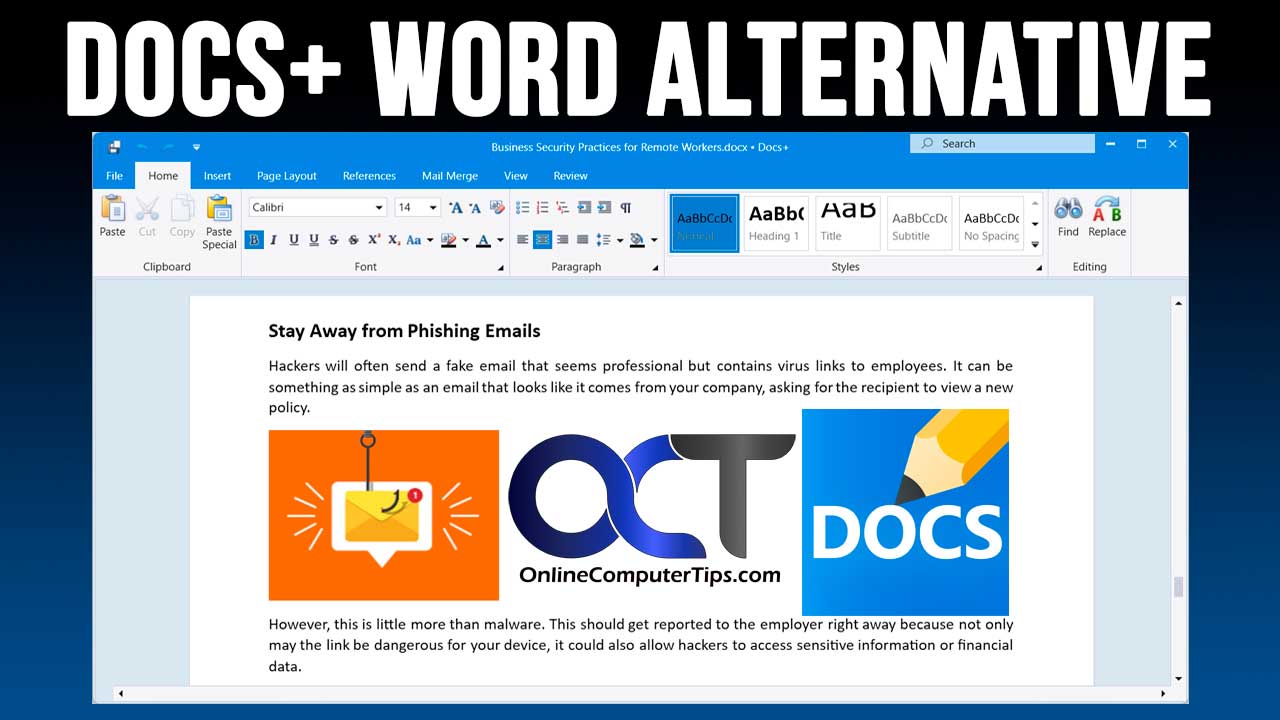 Open, Edit, Create and Save Microsoft Word Documents for Free with Docs+