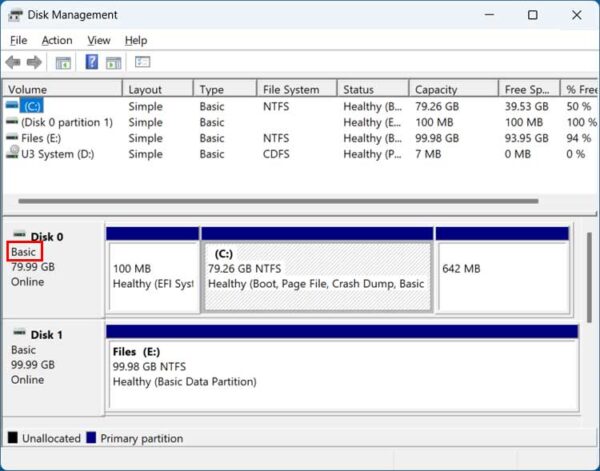 Convert a Dynamic Disk to a Basic Disk Without Losing Data